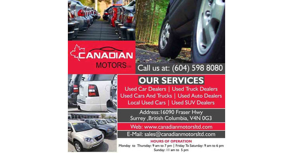 Canadian Motors Ltd. | Used car dealers in Surrey: Car Dealers (New ...