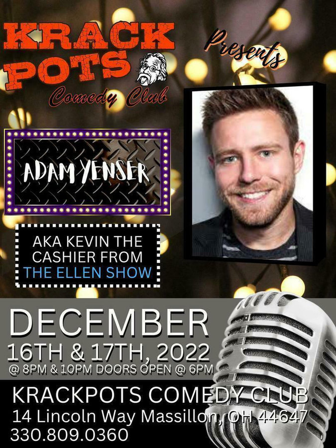 Comedian Adam Yenser at Krackpots Comedy Club, Massillon, Saturday, 17 ...