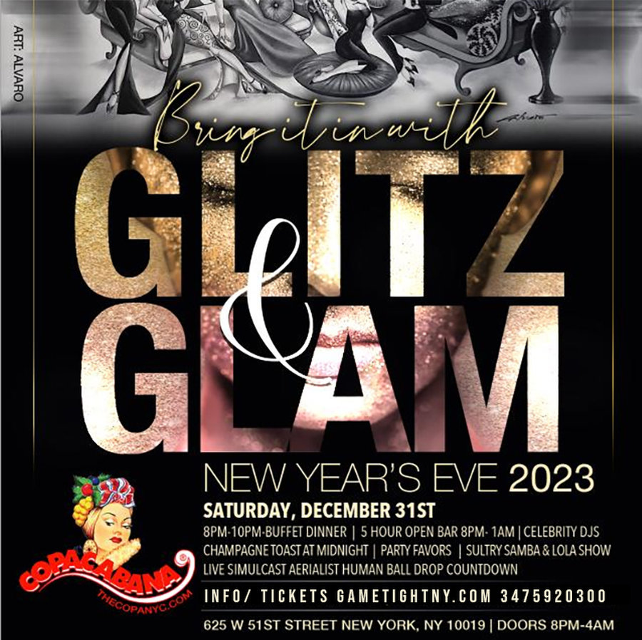 Glitz and Glam Nye 2023 at The Copacabana Loft 51 party, Saturday, 31 ...
