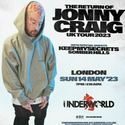 Jonny Craig at The Underworld - London, Sunday, 14 May 2023 - The ...
