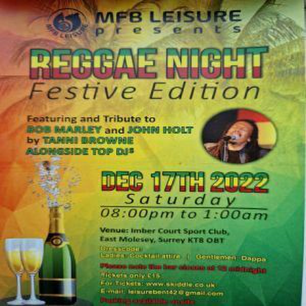 Reggae Night with Bob Marley and John Holt Tribute. December 17th 2022 ...
