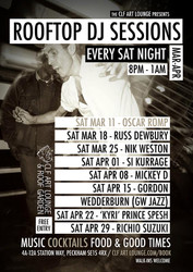 Saturday Night Rooftop Dj Session with Oscar Romp, Free Entry, Saturday ...