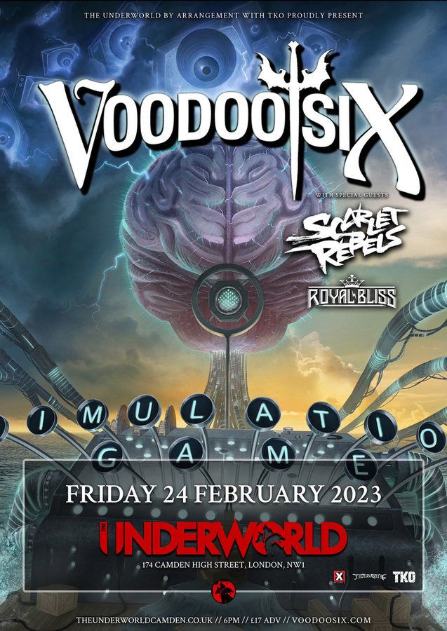 Voodoo Six at The Underworld - London, Friday, 24 Feb 2023 - The ...